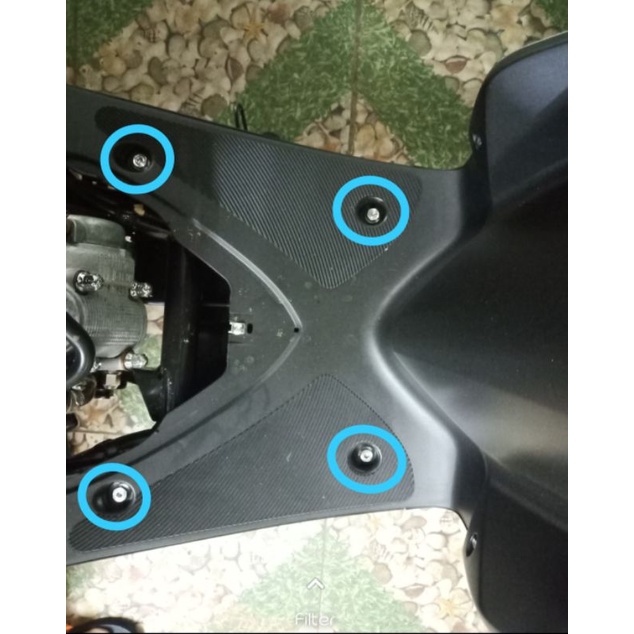 Yamaha mio fino soul beat scupy vario steanlist footrest bolts 2 ...