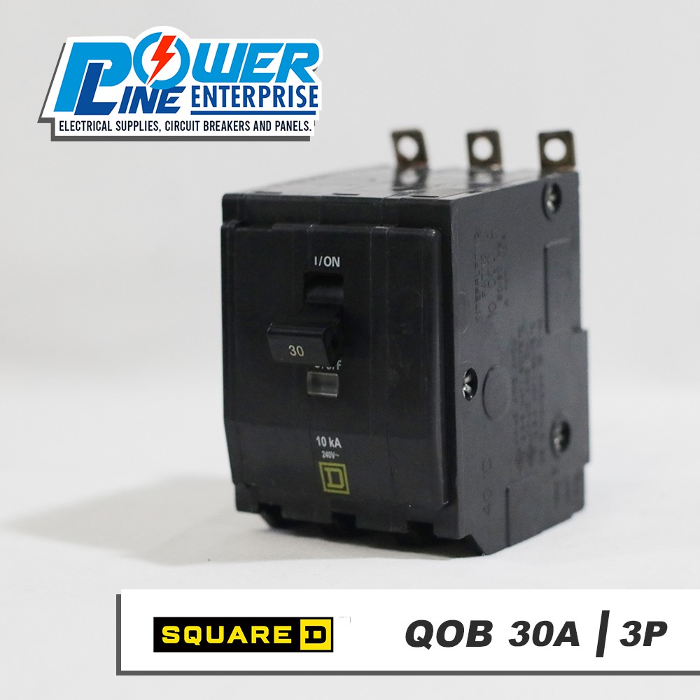 Square D QOB Circuit Breaker 15~100A 3 poe | Shopee Philippines