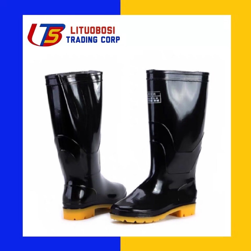 Bota Simple Plain Rain Boots Flood Boots for Men and women 39size ...