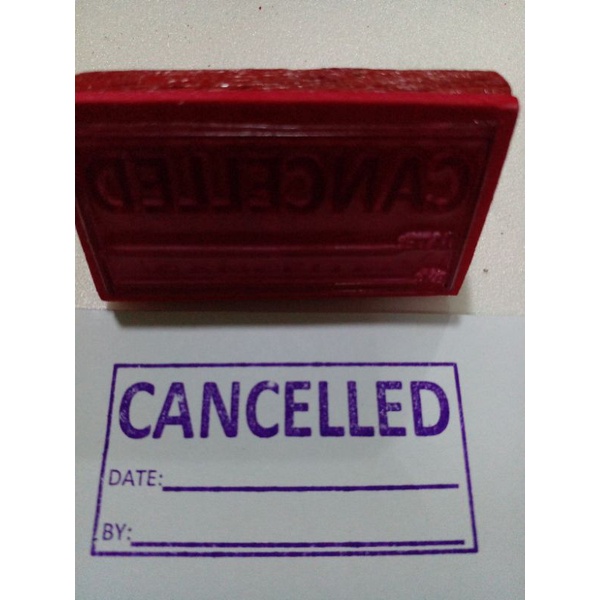 CANCELLED RUBBER STAMP MACHINE MADE | Shopee Philippines