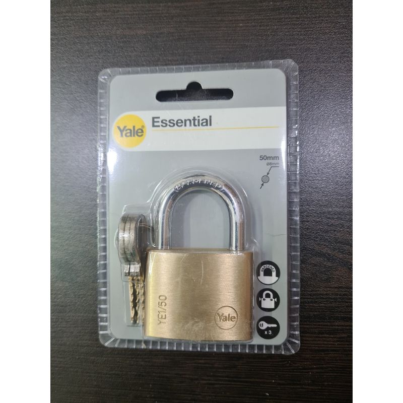 Yale Essential Padlock YE1- 25mm/ 30mm/ 40mm/ 50mm/ 60mm | Shopee ...