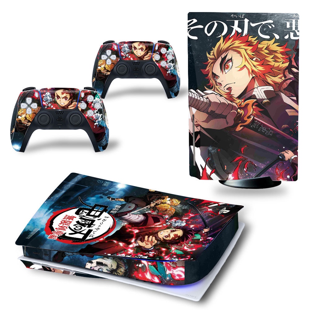 MAXZONE Demon Slayer PS5 Standard Disc Skin Sticker Decal Cover for ...