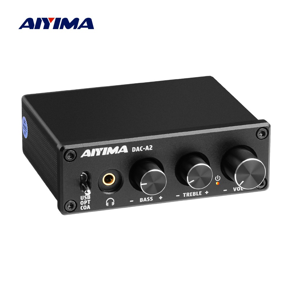 AIYIMA DAC-A2 Amplifier Audio Decoder USB DAC Headphone Mini HiFi 2.0 Digital 24Bit 96KHz Input ...