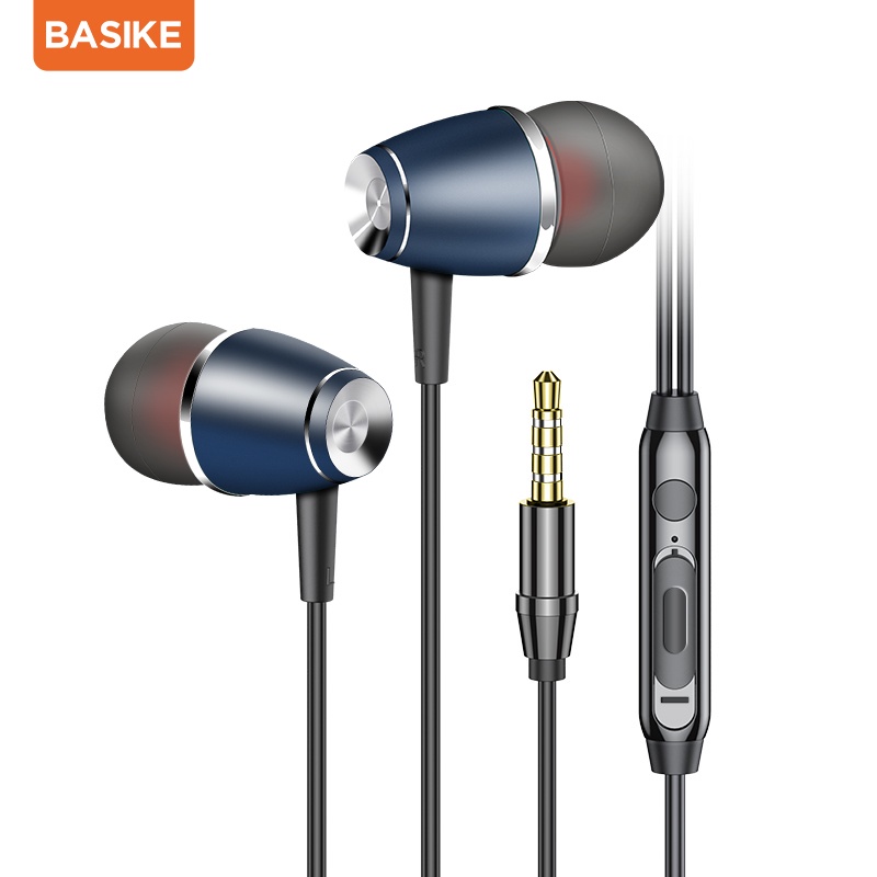 Basike MT93 Earphones HIFI Stereo In-Ear Earphone With Mic Sports ...
