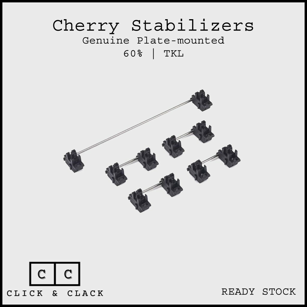 Cherry Stabilizers (Plate-Mounted) for Mechanical Keyboard (60% TKL 7U ...