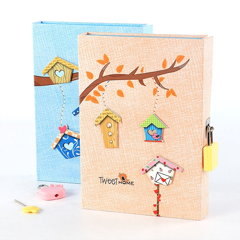 Boxed codebook lock book cute retro diary with lock notepad | Shopee ...