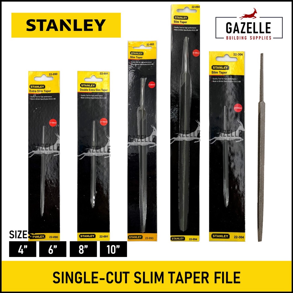 Stanley Slim Taper File Kikil 4" 5" 6" 8" 10" - 22-304 22-090 22-091 22 ...