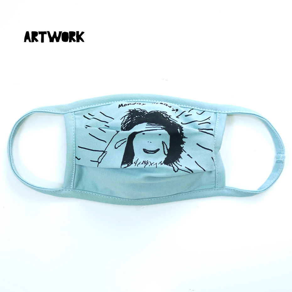 ARTWORK Monday Ash (Washable Face Mask) | Shopee Philippines