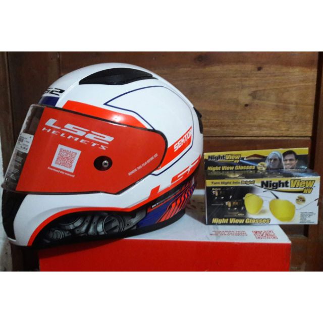 LS2 Rapid Ff353 Sektor Helmet with FREE Nightview Glasses | Shopee ...