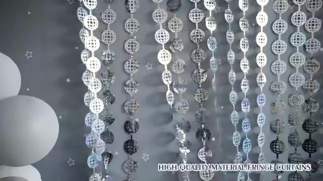 Disco Party Decorations Disco Ball Photo Booth Props 3.3x6.6ft Silver ...