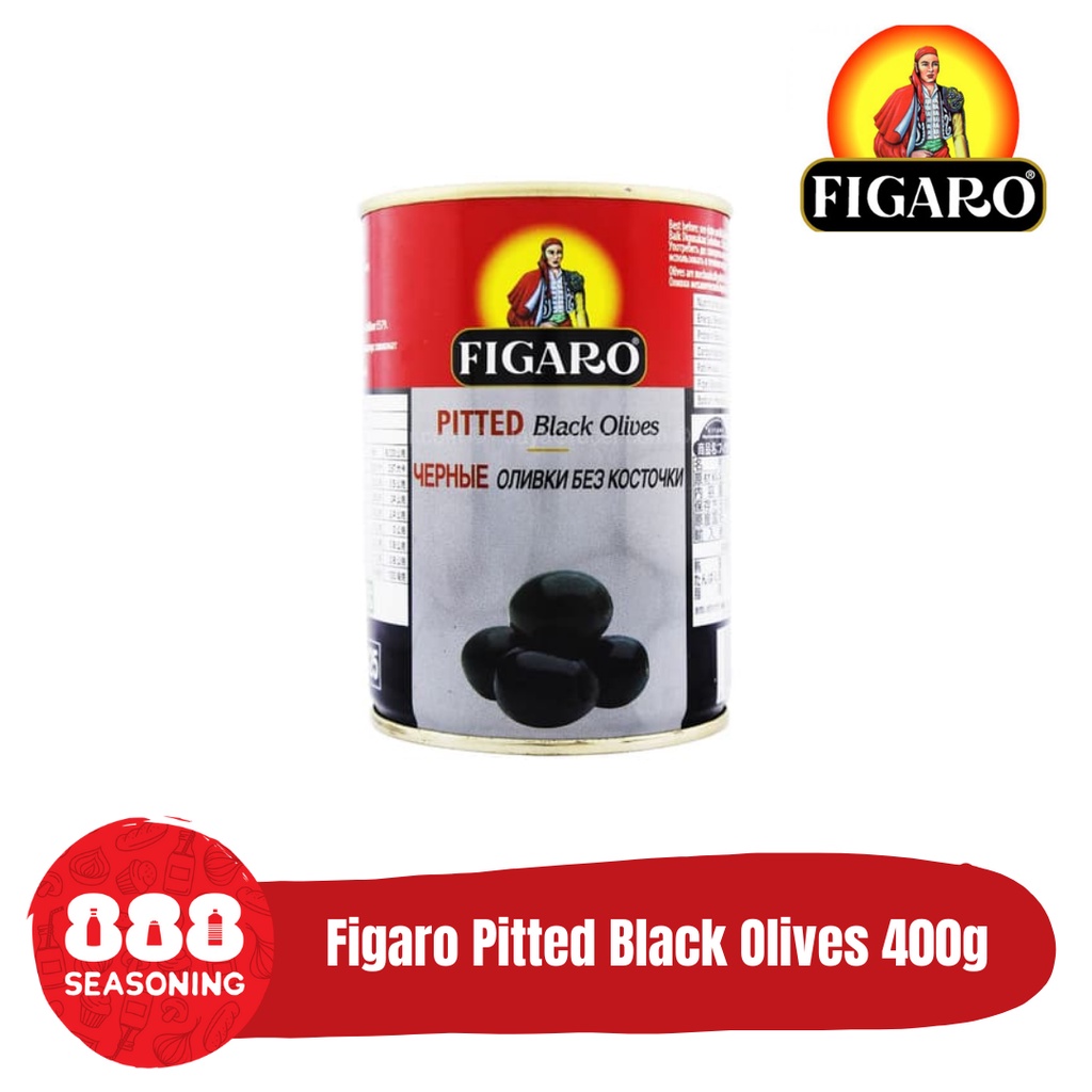 Figaro PITTED BLACK OLIVES 400g | Shopee Philippines