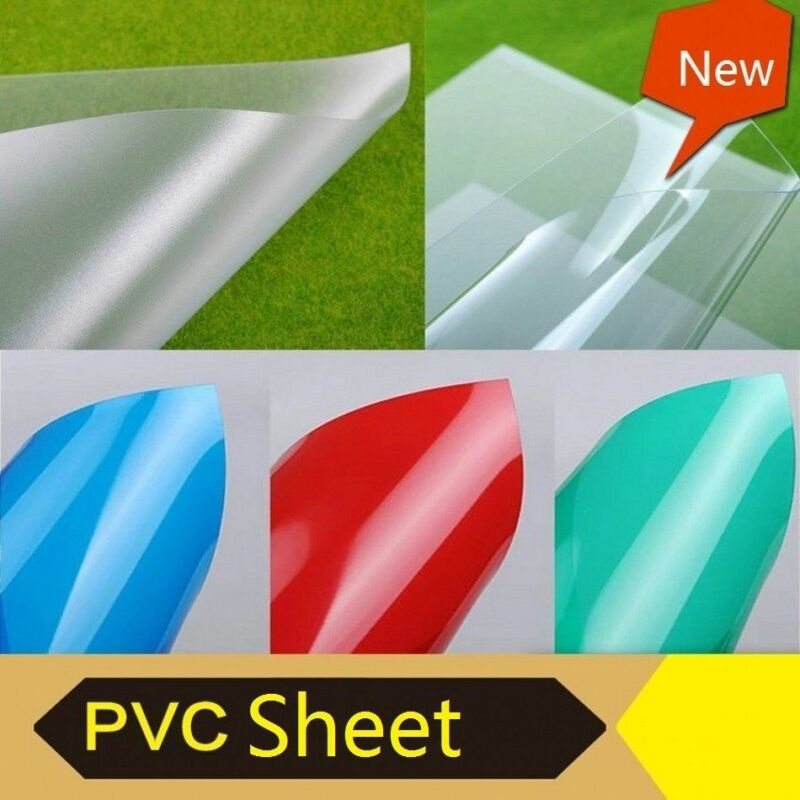 1PCS High Quality And Vivid Colors PVC Transparent Sheet Colorful Sheet In With Transparent ...