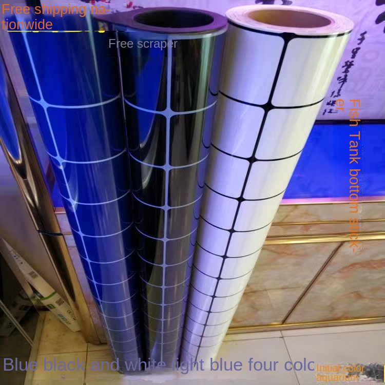 Yixi Fish Tank Bottom Sticker Checkered Lattice Waterproof Positive ...