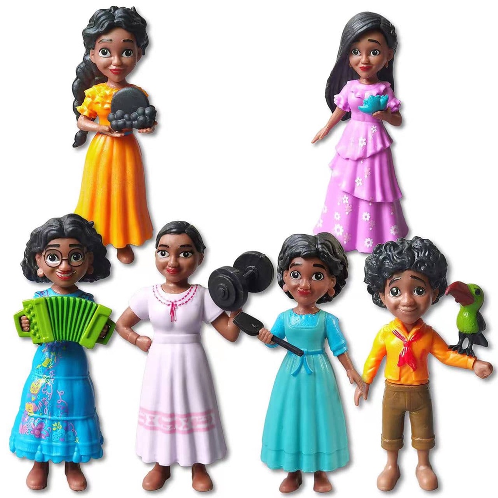 6pcs Encanto Cake Toy Topper Set Madrigal Family Mirabel toys toppers ...