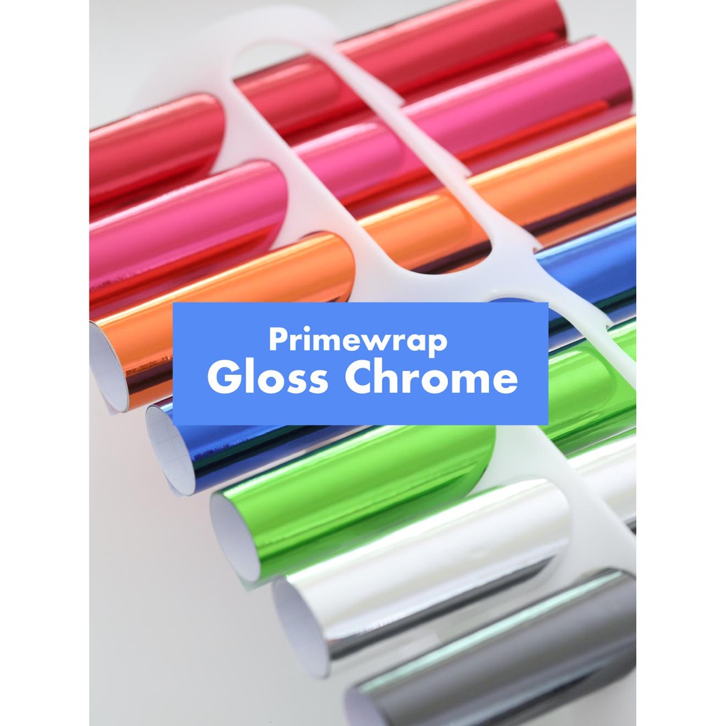 Primewrap Gloss Chrome Adhesive Vinyl Stickers Cricut Cameo DIY Craft ...