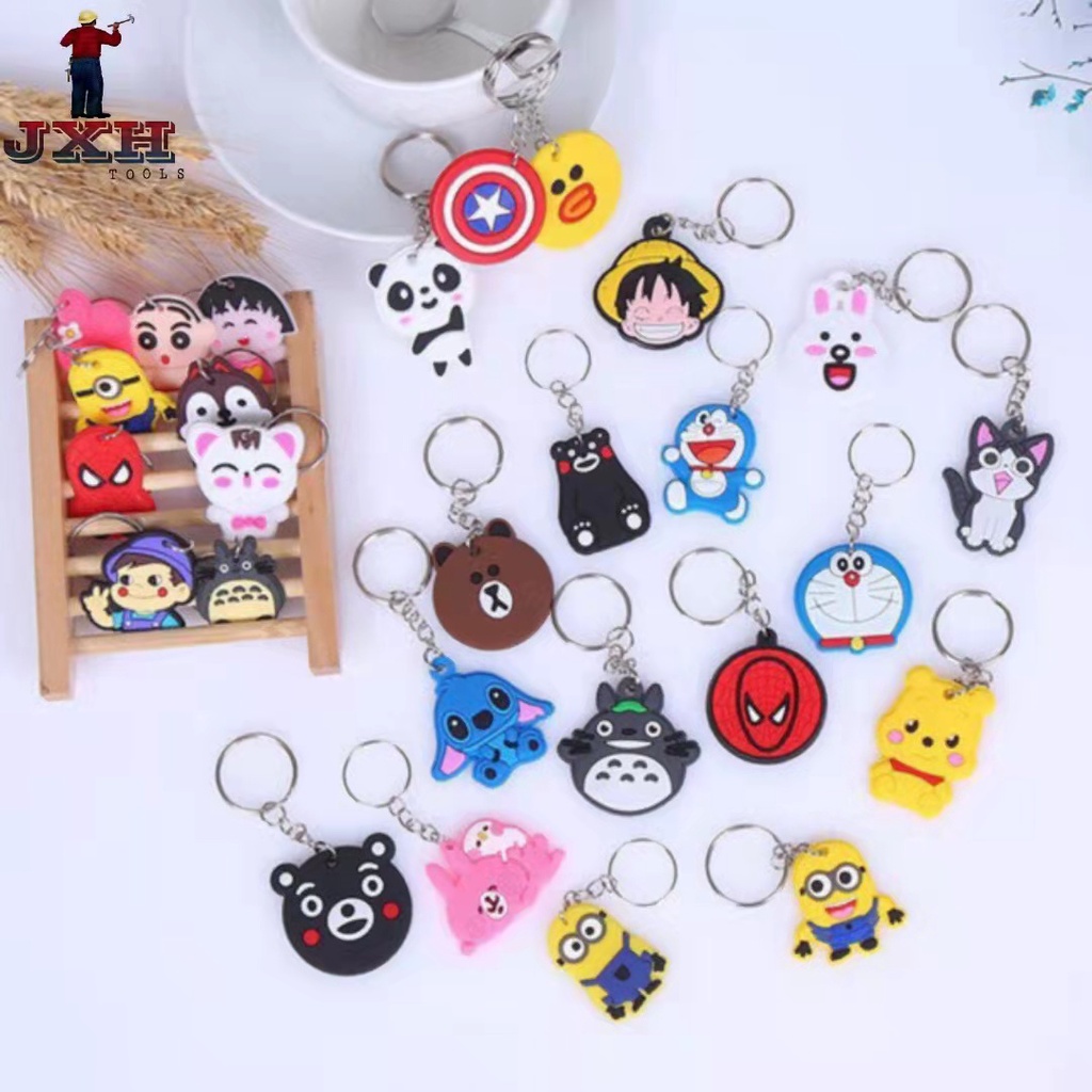 Korean BTS KPOP Cute Collection Cartoon Character Keychains PVC Key ...