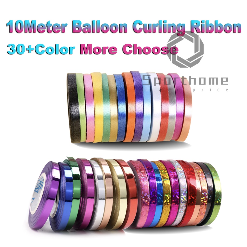 SH Curling Ribbon 10 Meters Party Decoration DIY Craft Balloon thread ...