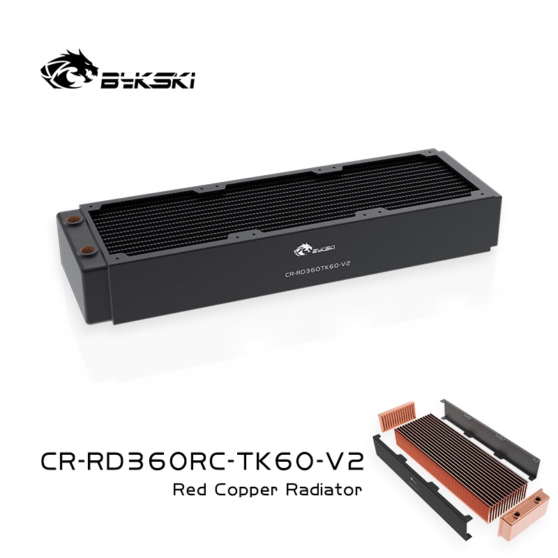 Bykski 360mm Copper Radiator 60mm Thick PC Water Coolant 3 Floors ...