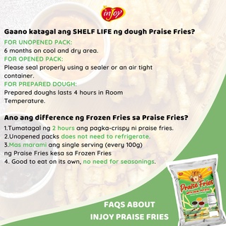 InJoy Praise Fries with Real Potatoes 500g | Shopee Philippines