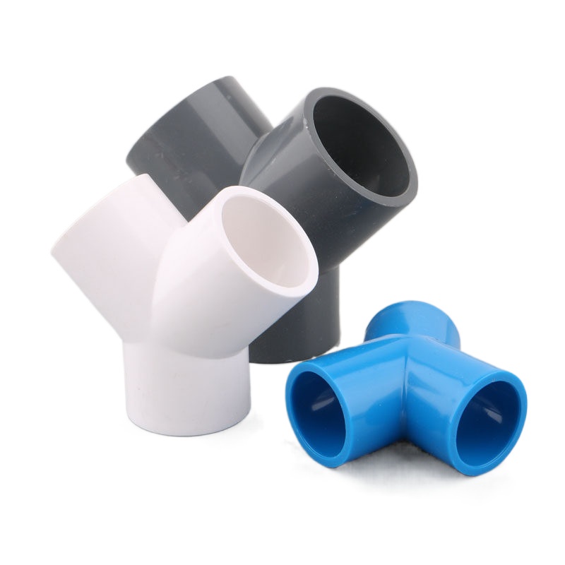 1pc 20 25 32 40 50mm PVC Y 3-Way Connector Garden Irrigation Connector ...