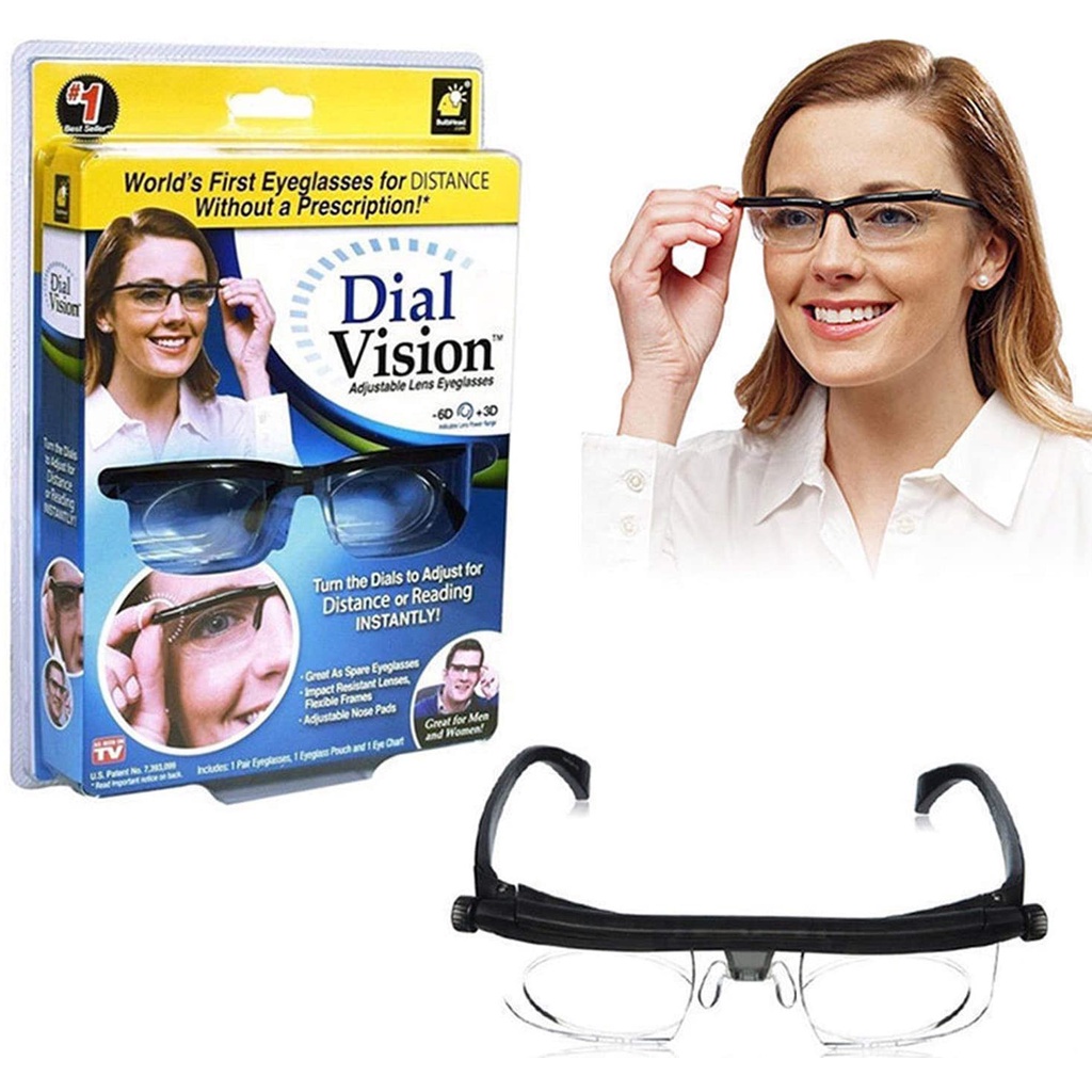 ONEDERFUL" Reading Glasses Dial Vision Adjustable Focus Magnifying ...