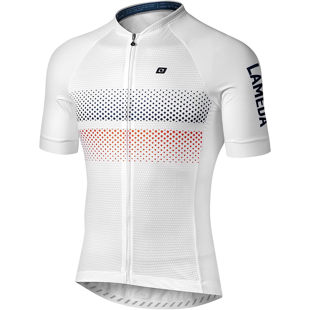 2022 LAMEDA Men's Cycling Jersey Breathable Lightweight Short Sleeve Elastic Pro Road Bike Shirt ...