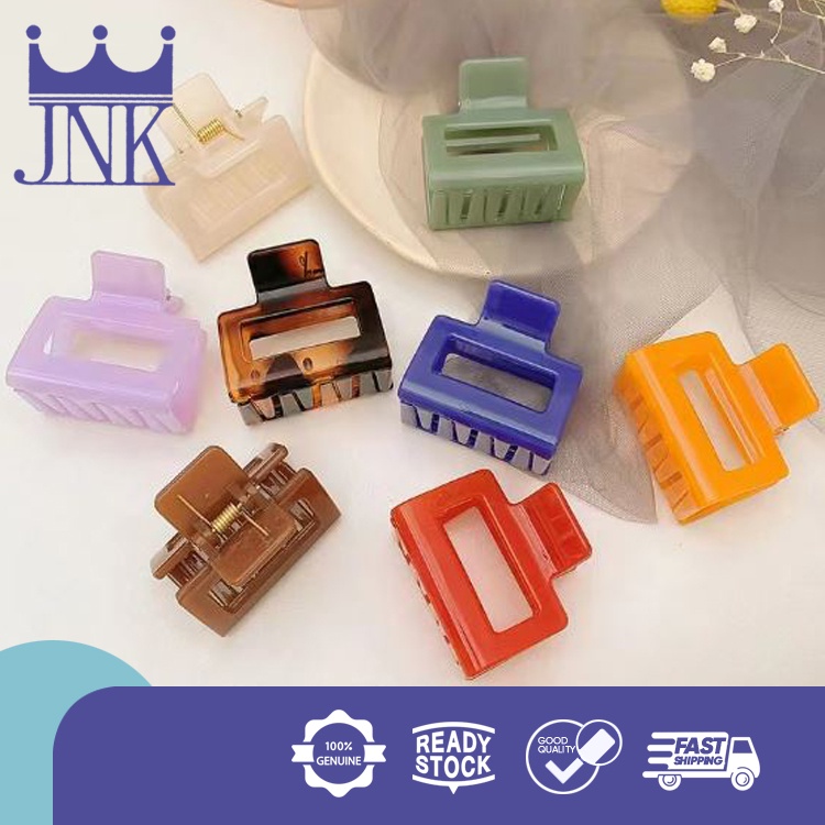 JNK #ZH-0888 Korean Jelly Small Hair Clamp Shower Crab Square Hair Clip ...
