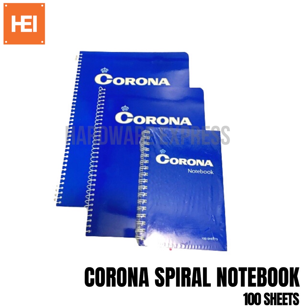 CORONA Spiral Notebook 60 & 100 Leaves | Shopee Philippines