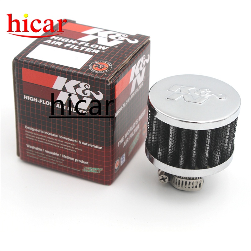 12mm K&N KN Small Air Filter Breather Intake Engine Car Automotive ...
