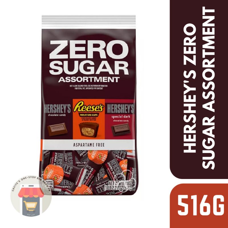 Hershey's Zero Sugar Chocolate Assortment Bag 516g (Sugar Free ...