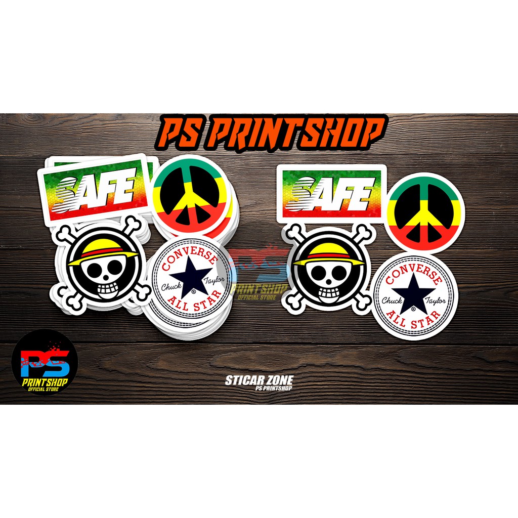 STICKER LOGO STICKER BOMB QUALITY PRINT DURABLE AND NO FADE (Printed ...