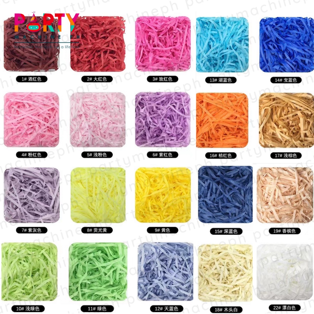 Cheapest 70grams Colored Shredded Paper Filler / Metallic Paper Fillers ...