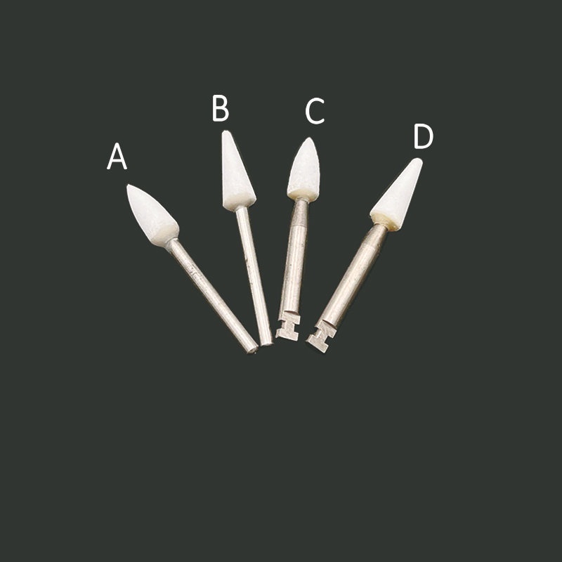 10pcs Dental White Stone Polishing Burs for FG 1.6mm High Speed ...