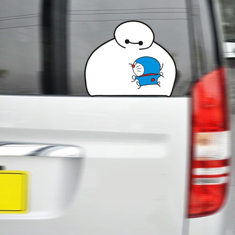 New Cute Big Hero Baymax Car Sticker Car Decals Window Sticker Fuel ...