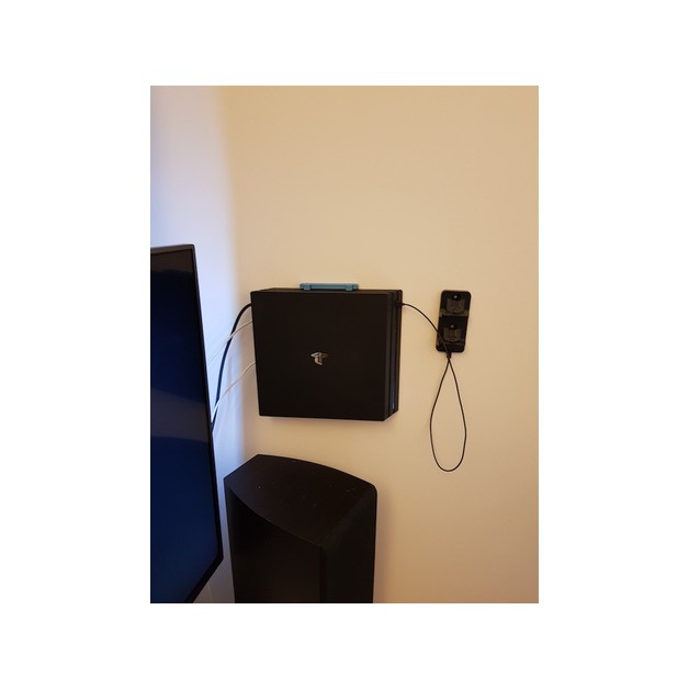 Wall Mount Console Stand Playstation 4 Ps4 Pro Stand Holder - 3d ...
