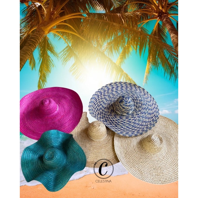 Beach Hat| Big Hat| BURI HAT | Handwoven hat | Native hat | Shopee ...