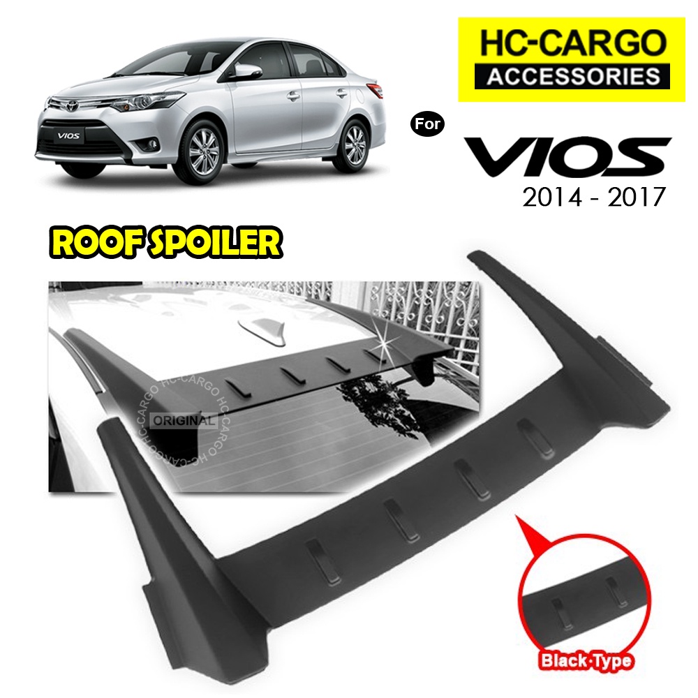 Toyota Vios 2014 - 2017 Roof Spoiler / Rear Top Glass Shark Fin Spoiler ...