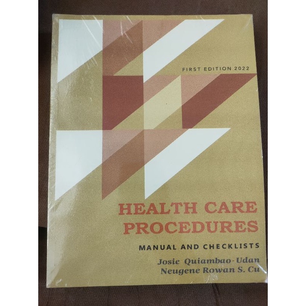 Health Care Procedures (Manual and Checklist)by Josie Udan 1st edition ...