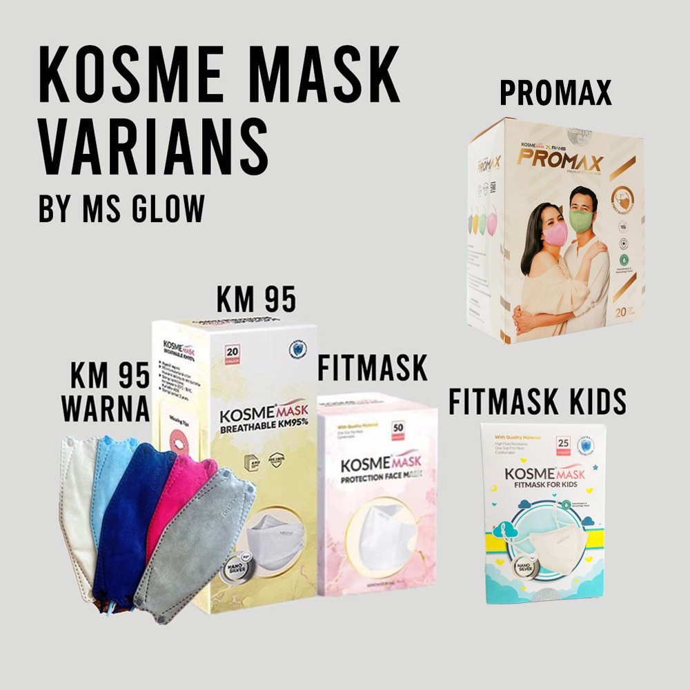 Kosme Mask FItmask Duckbill Mask / Kosmemask Breathble KM 95 4 ply ...