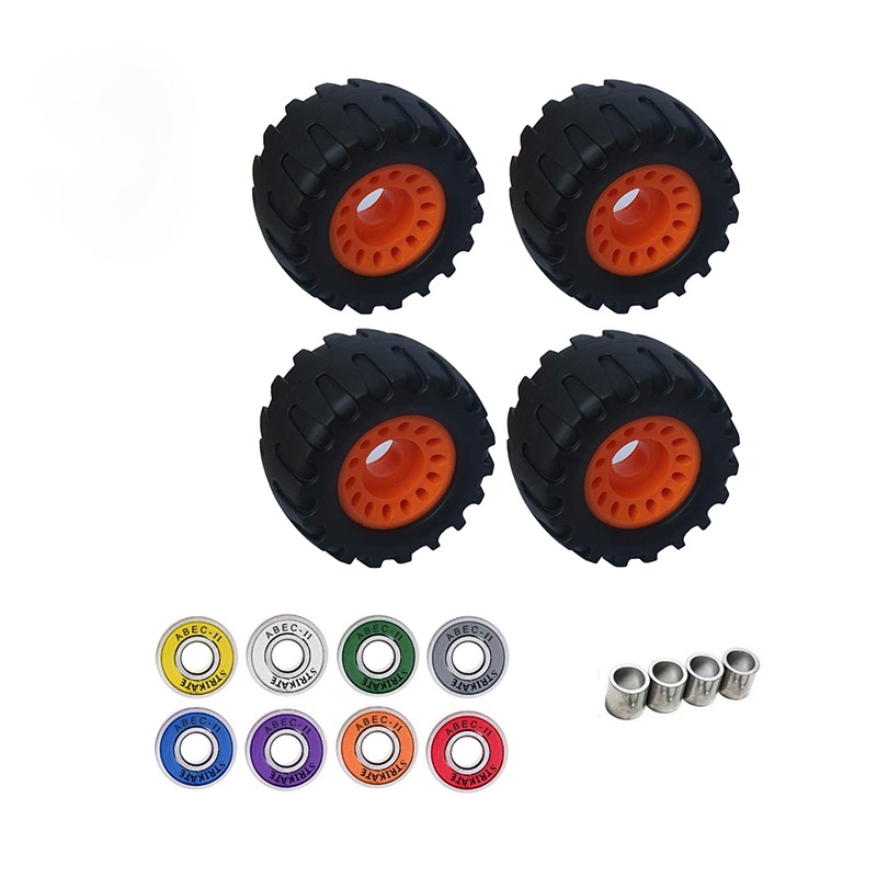 76X45mm surf skate wheel longboard wheel Set of 4 Long Road ...