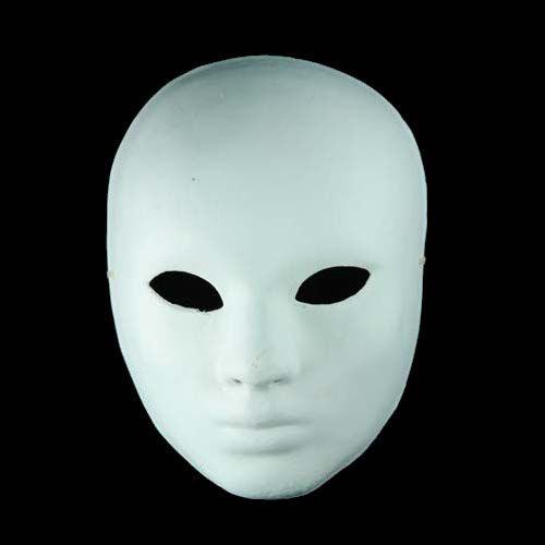 Full face MAsk paper mache WHITE ONLY | Shopee Philippines