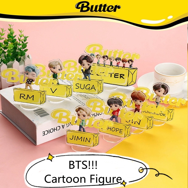 Kpop Bts Stand Figure Album Butter Action Model Jin \ Suga J-Hope Rm ...