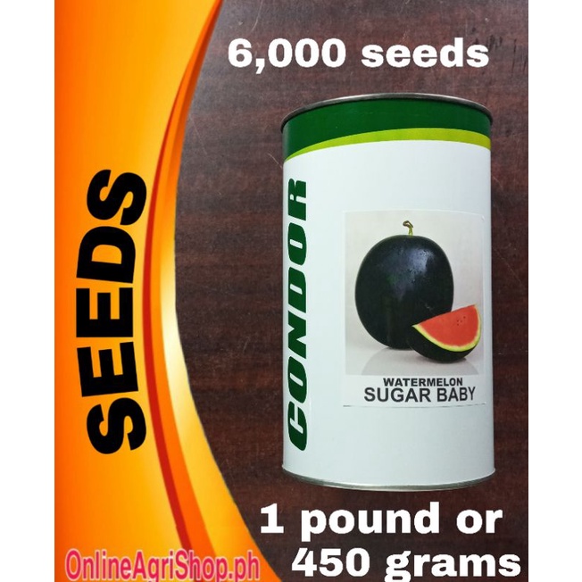 SUGAR BABY OPV WATERMELON SEEDS 250 grams (CONDOR SEEDS) | Shopee ...