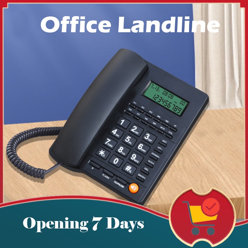 Telephone Landline Phone Caller ID Backlight Telephone Desk Display ...