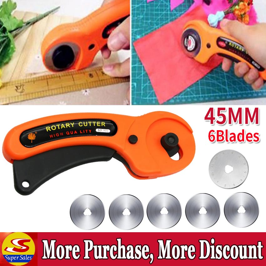 【SuperSales】Patchwork Hob 45mm Rotary Cutter Leather Cutting Tool Craft ...