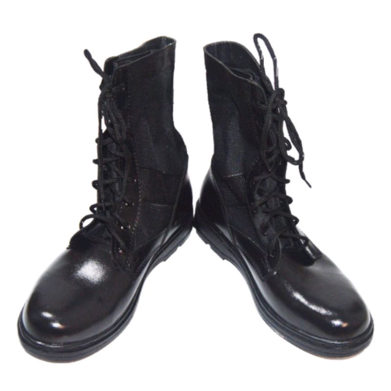 Combat Shoes Black (Synthetic) | Shopee Philippines