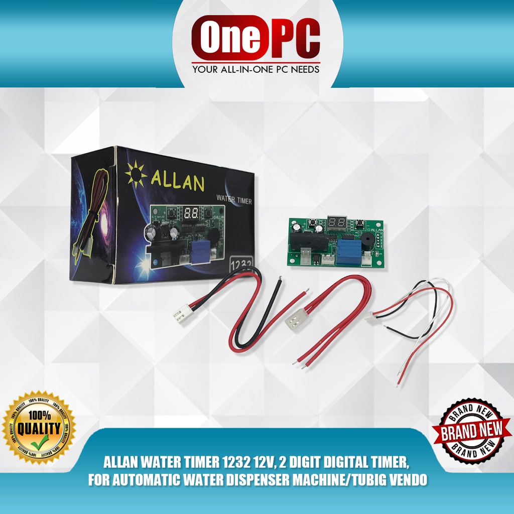 ALLAN WATER TIMER 1232 12V, 2 DIGIT DIGITAL TIMER, FOR AUTOMATIC WATER ...