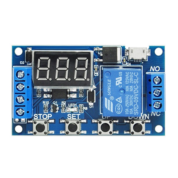 6-30V Relay Module Switch Trigger Time Delay Circuit Timer Cycle ...