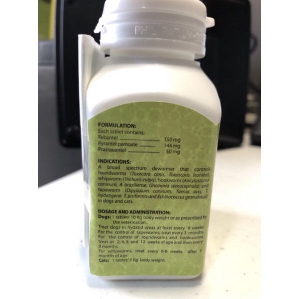 PROXANTEL Dewormer - SOLD PER BOX- 50 tablets with STICKER | Shopee ...