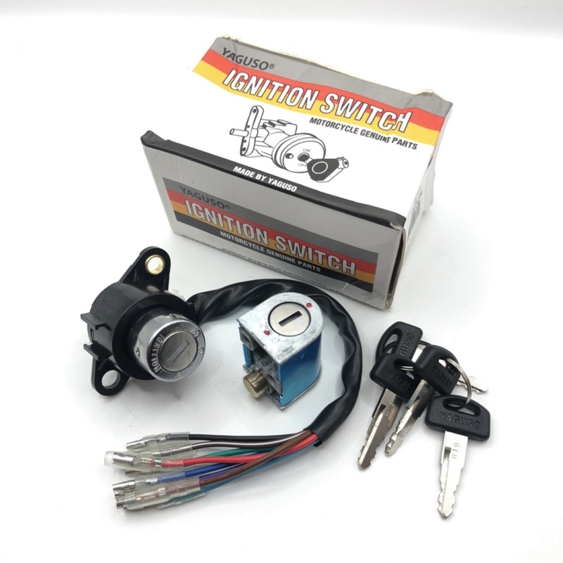 Honda C70 (8 Wire / Wayar) Ignition Main Switch / Full Set Switch / Key Set / Suis Kunci ...